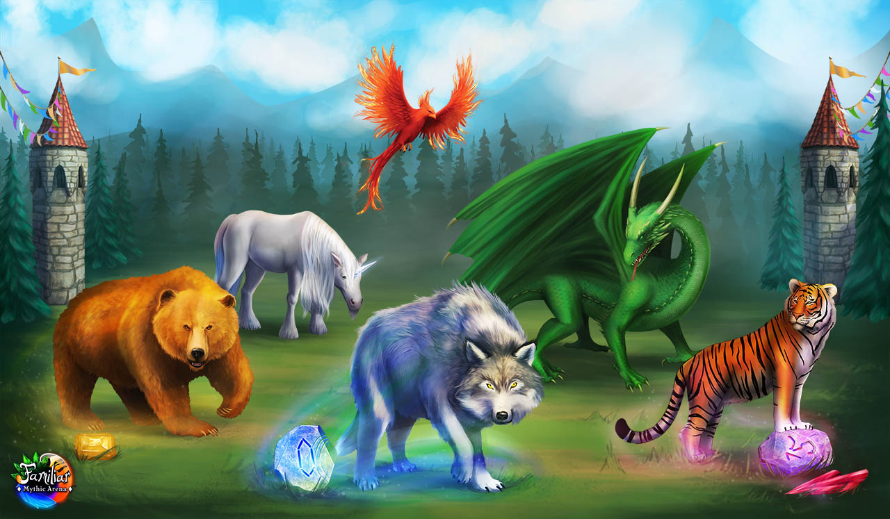 Familiar Mythic Arena World Setting - Gryphon Mount Games